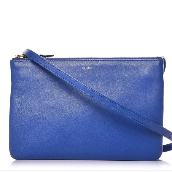 Celine | Bags | Celine Trio Electric Blue | Poshmark